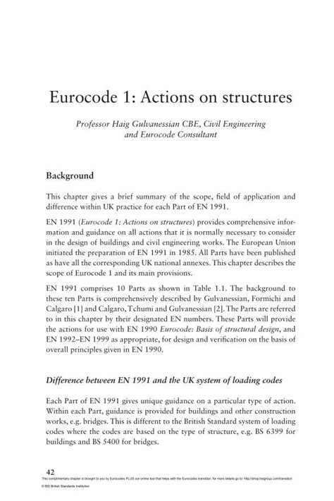 (PDF) Eurocode 1: Actions on structures - BSI - Standardsshop.bsigroup.com/upload/eurocodes/pdf ...