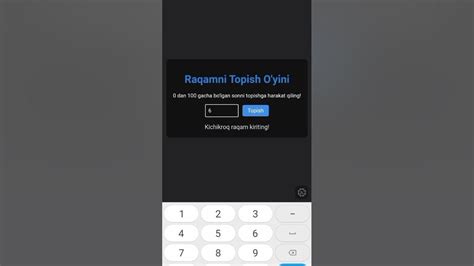 Find The Number Game Coding Htmlcss Programming Youtube
