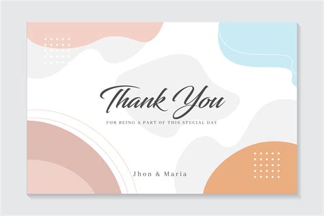 Template Thank You Card Background Graphic By Boskecil · Creative Fabrica