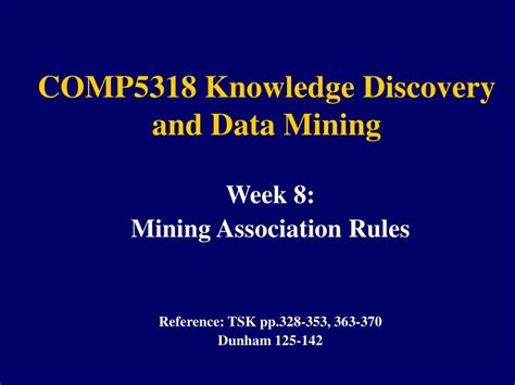Ppt Comp5318 Knowledge Discovery And Data Mining Powerpoint Presentation Id3217177