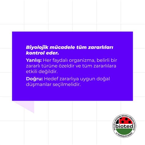 Bioted Biyolojik Mücadele Hakkında Doğru Bilinen Yanlışlar Neler Biyolojik Mücadele Tarımda