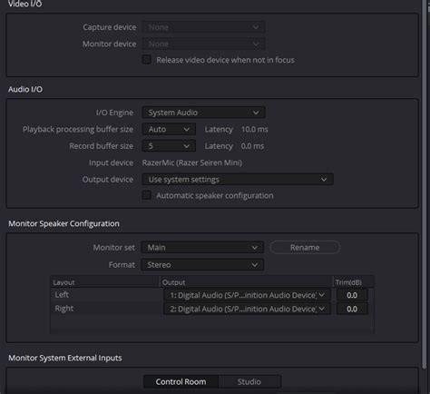 mic not showing in audio input r davinciresolve