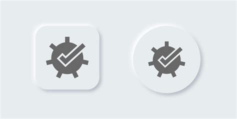Control Solid Icon In Neomorphic Design Style Setting Signs Vector