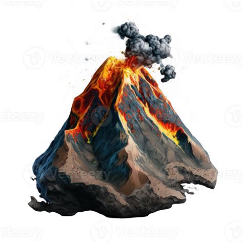 Ein Umwerfend Realistisch Vulkan Bild Das Erscheint Zu Sein Schwebend