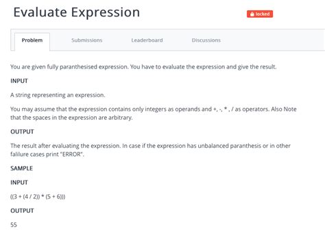 Evaluate Expression Leetcode Hướng Dẫn Chi Tiết Và Thực Hành Hiệu Quả