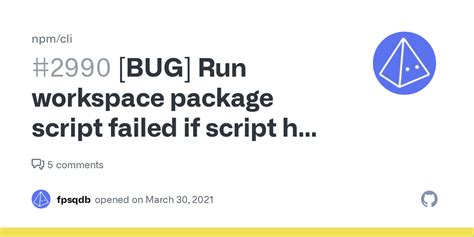 Bug Run Workspace Package Script Failed If Script Has Chained