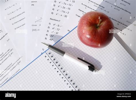handwriting of mathematics quadratic equation on examination practice