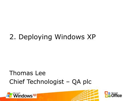 PPT Deploying Windows XP PowerPoint Presentation Free Download ID