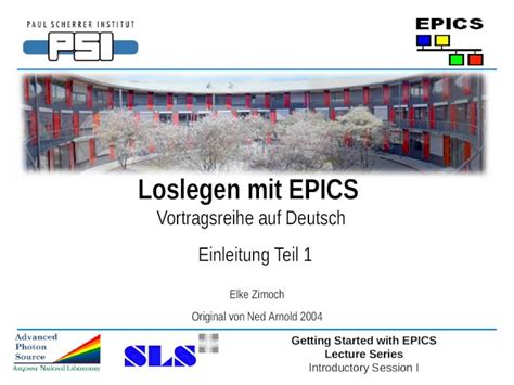 ppt getting started with epics lecture series introductory session i