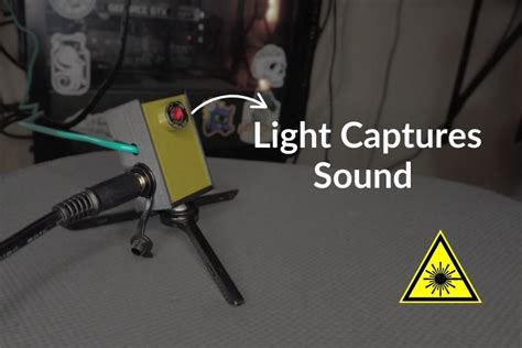 Laser Microphone Capturing Sound Through Reflected Light