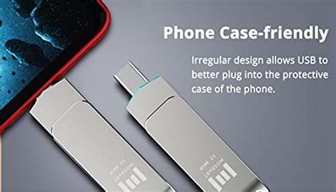 Snapklik Com MOSDART 2 Pack 64GB USB C Flash Drive 2 In 1 OTG USB C To USB A 3 0 Dual Thumb