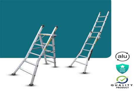 Aluminium Aluminum Straight Cum Stool Ladder Model K 7006 At ₹ 432