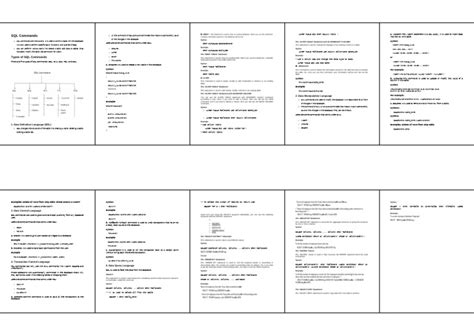 Sql Commands Booklet Pdf Databases Data Management