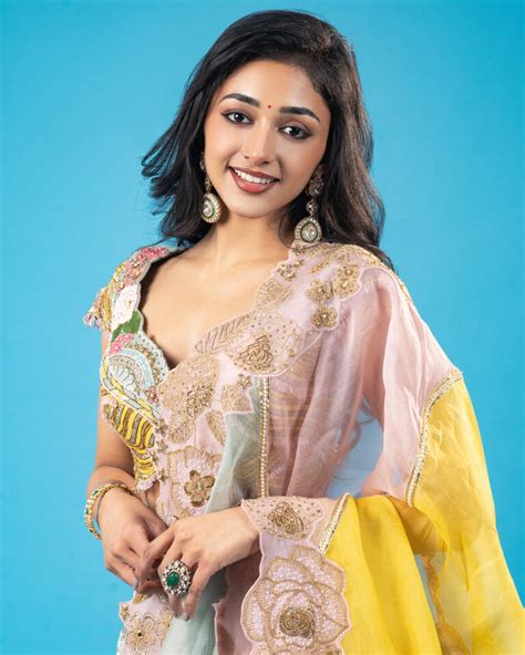 Preity Mukhundhan In Lehenga By Gazal Gupta Couture South Indian Actress