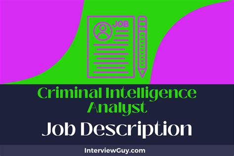 Criminal Intelligence Analyst Job Description Updated For 2026