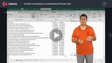 Convert Addresses To Gps Coordinates Excel Exercise