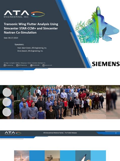 Ata Transonicwingflutter Simcenterco Simulation Pdf Finite Element Method Fluid Dynamics