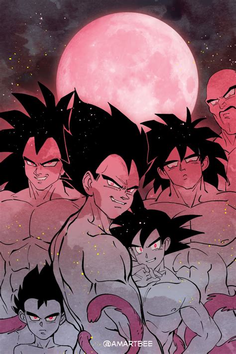 Amartbee Broly Dragon Ball Super Nappa Raditz Son Goku Tarble