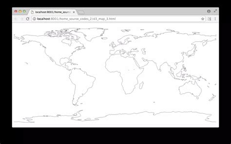 How To Plot A Simple Global Map Using D3js And Topojson