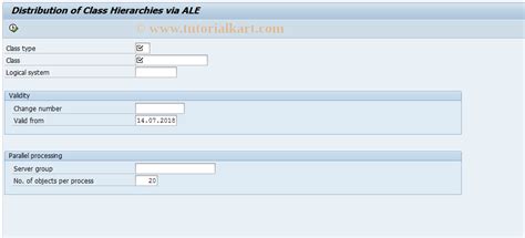 CLHI SAP Tcode Distribution Of Class Hierarchies
