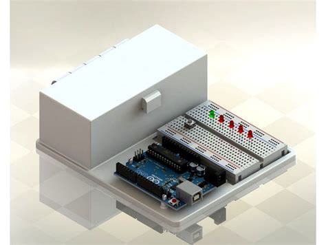Arduino Uno Project Tray By Vermillioncheck 3d Model
