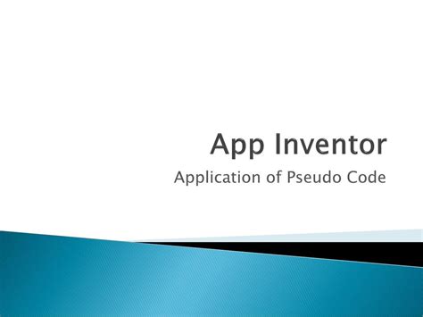 Application Of Pseudo Code Ppt Download
