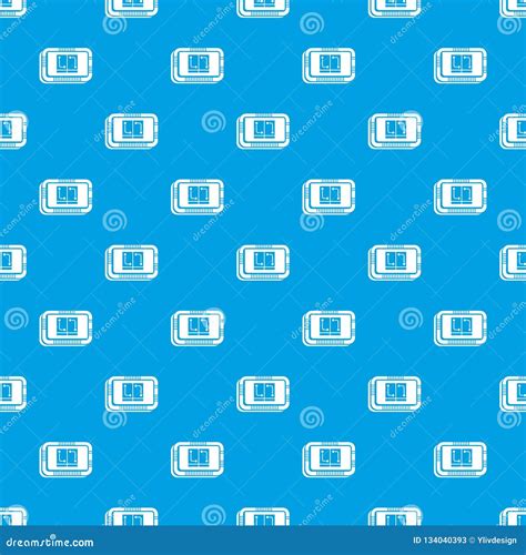 Retro Microchip Pattern Vector Seamless Blue Stock Vector Illustration Of Isolated Computer