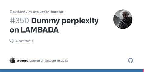 Dummy Perplexity On LAMBADA Issue 350 EleutherAI Lm Evaluation