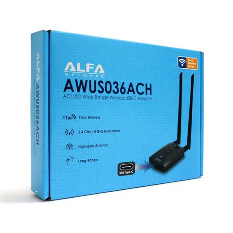 Alfa Awus036ach C Ac1200 Usb Typ C Wi Fi Adapter 🇵🇱 — Sapsan Sklep