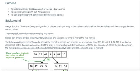 Solved Purpose To Understand How The Merge Part Of Merge Chegg Com