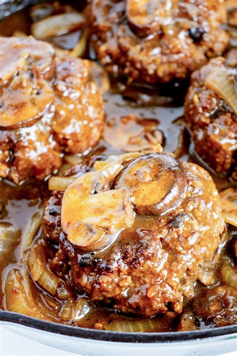 Salisbury Hamburger Steak Recipe Wonkywonderful