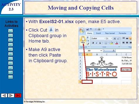 EXCEL Editing And Formatting Worksheets Section 2 Paradigm