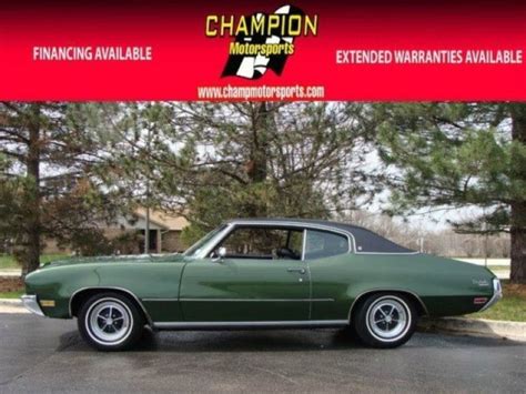 1972 Buick Skylark Spt 54995 Miles Green Coupe 350cu A For Sale