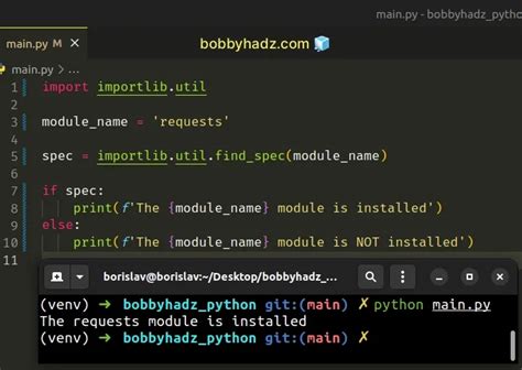How To Check If A Python Package Is Installed Bobbyhadz