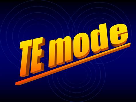 PPT Rectangular Waveguide TE TM Modes PowerPoint Presentation ID 6011556