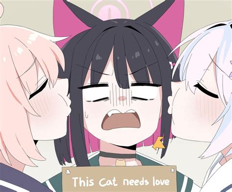 Kazusa Natsu And Reisa Blue Archive Drawn By Btboobtong