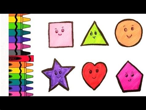 Lets Learn To Draw Shapes With Abcd Rhymes Drawing And Coloring For