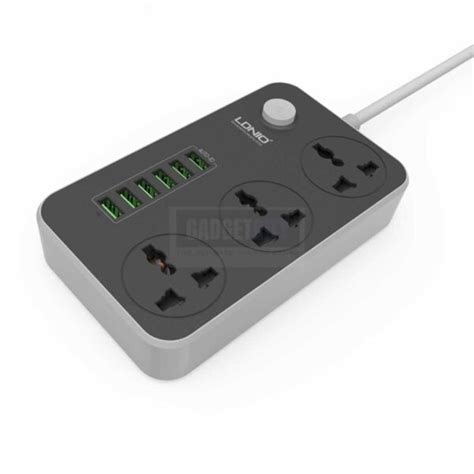 Ldnio 6 Usb Ports And 3 Power Socket Extension Sc3604 • Gadget City