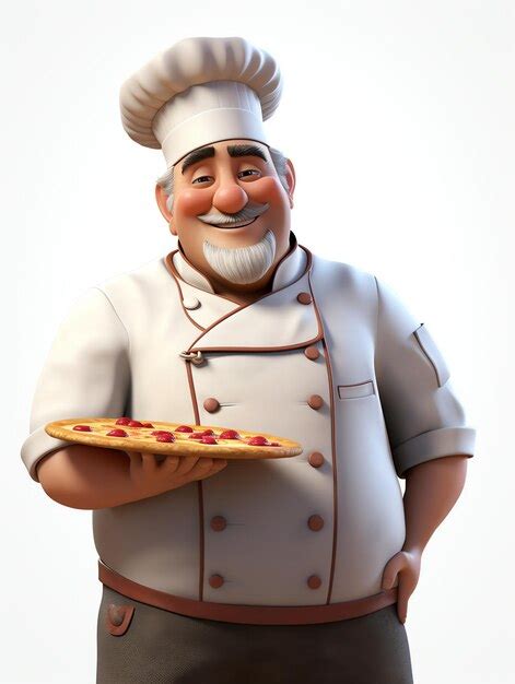 Premium Ai Image 3d Pixar Character Potraits Cheff
