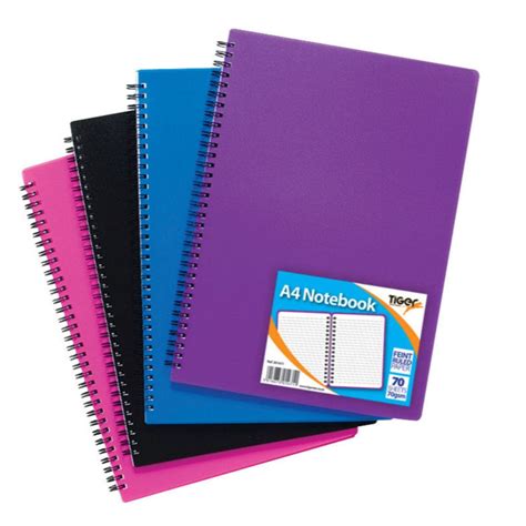 A4 70 Sheet Twinwire Polypropylene Cover Notebook Shop Inc