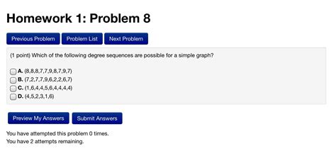 Solved Homework 1 Problem 8 Previous Problem Problem List