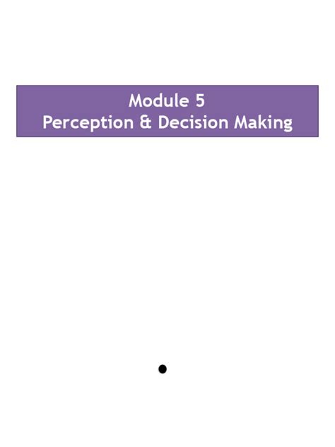 Module 5 Ob Pdf Perception Attention