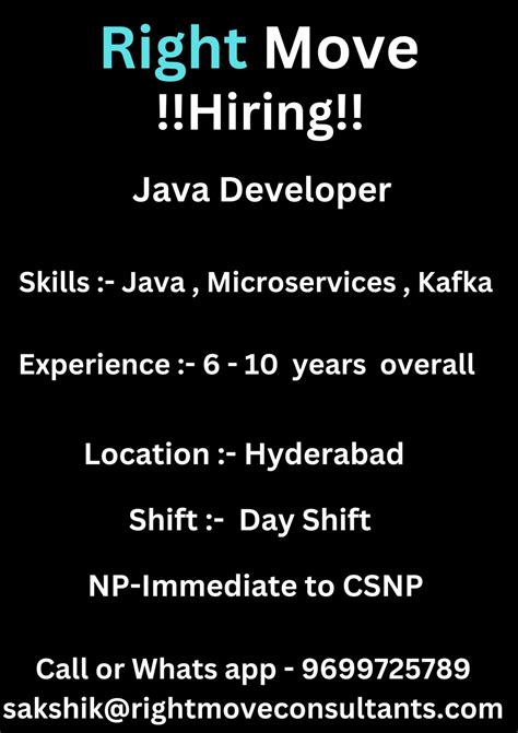 Sakshi K On Linkedin Javadeveloper Java Microservices Kafka Hiring