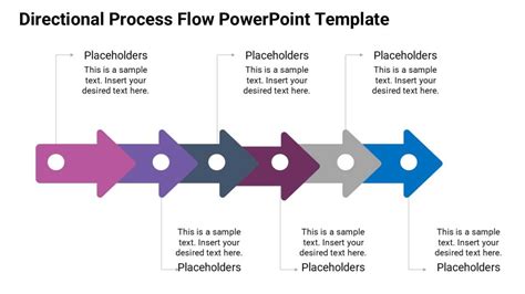 directional process flow powerpoint template slidefeast