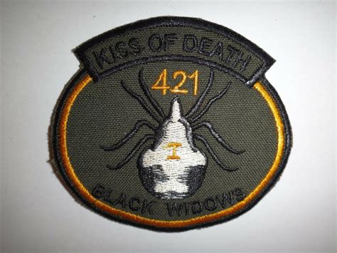 Vietnam War Us 421st Tactical Fighter Squadron Black Widows Subdued Patch 1985913987