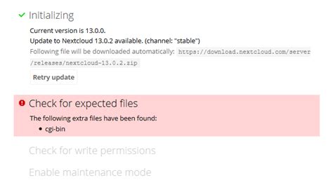 Updater Fails With Extra Files · Issue 163 · Nextcloud Updater · Github