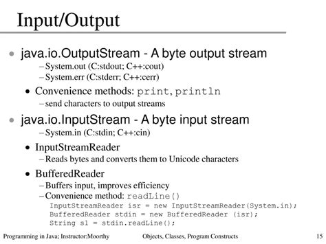 Objects Classes Program Constructs Ppt Download