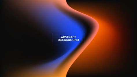Abstract Dark Background Elegant Gradient Mesh Blue Orange Smooth