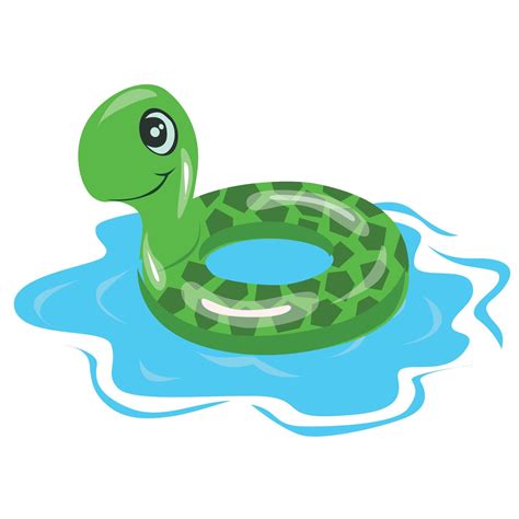 Swimming Ring In Turtle Shape Inflatable Float Inflatable Pool Float