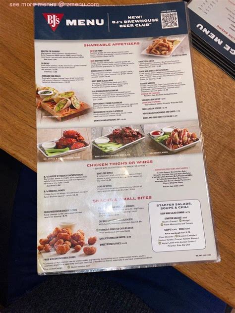 Online Menu Of Bjs Restaurant And Brewhouse Restaurant La Jolla